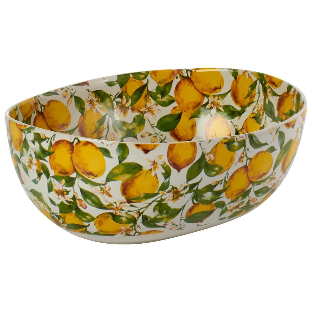Click here for Home Essentials Oval Lemon Garden Serving Bowl prices