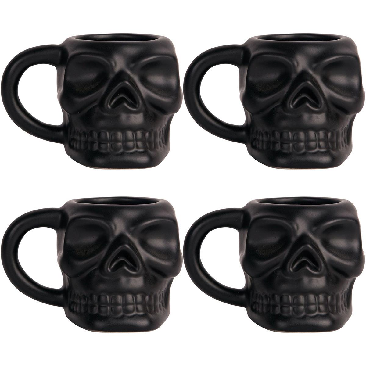 Click here for Home Essentials Set of 4 Skull Espresso Cups prices