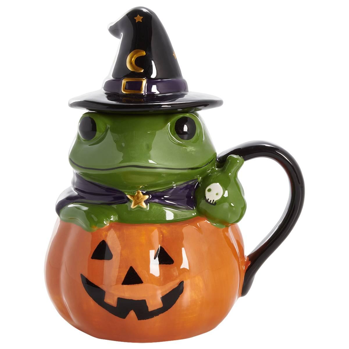 Click here for Home Essentials 22oz Pumpkin Frog Halloween Mug prices