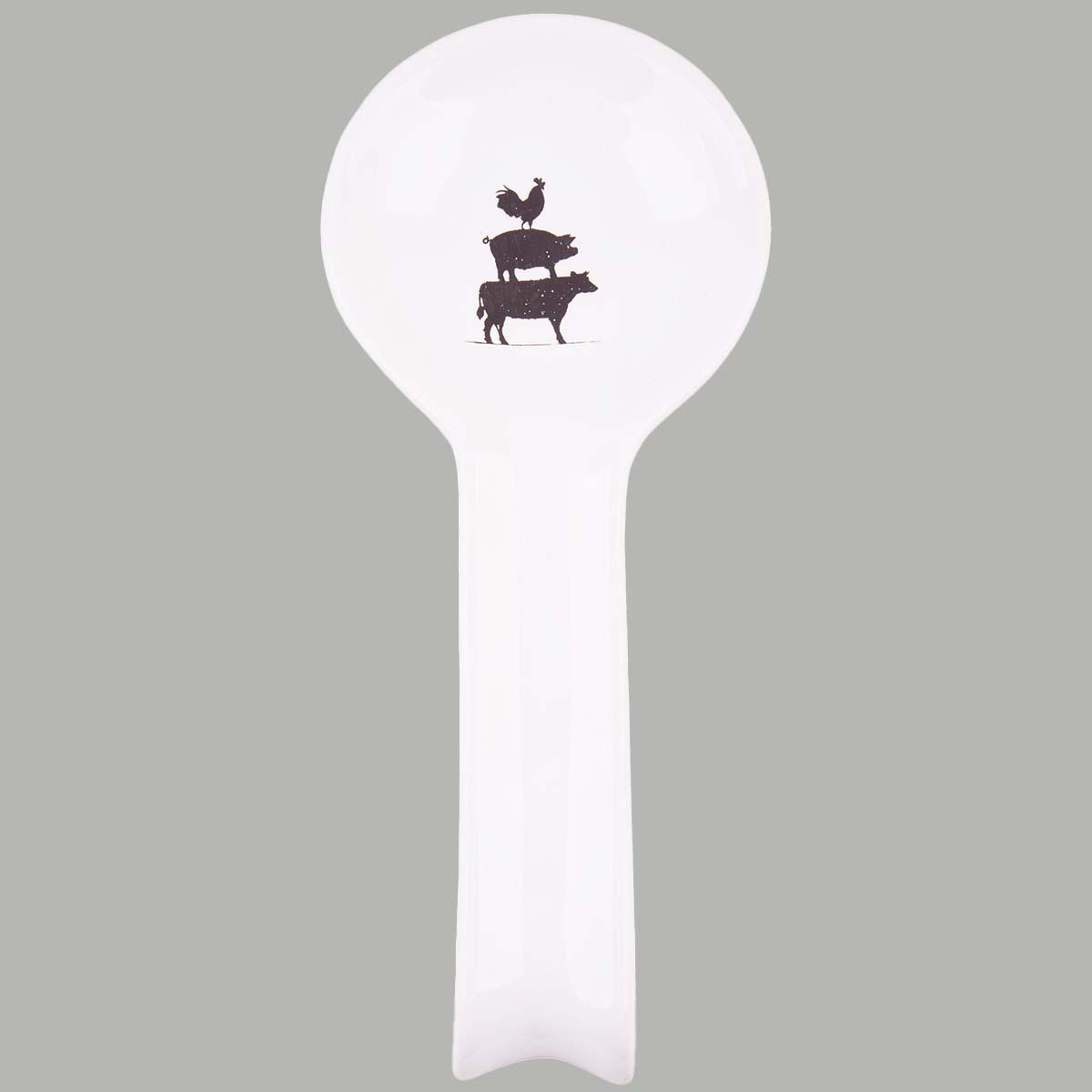 Click here for Home Essentials 11.5 in. Deboss Cow Pig Roster Spo... prices