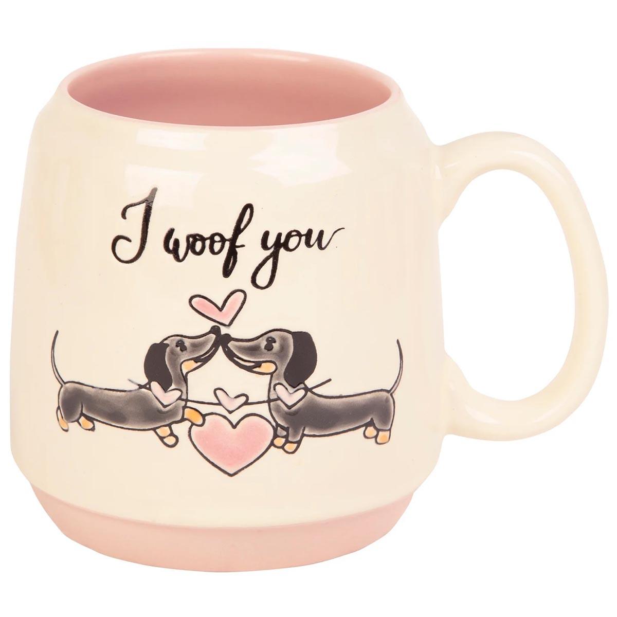 Click here for Home Essentials Kissing Dogs I Woof You 20oz. Mug prices