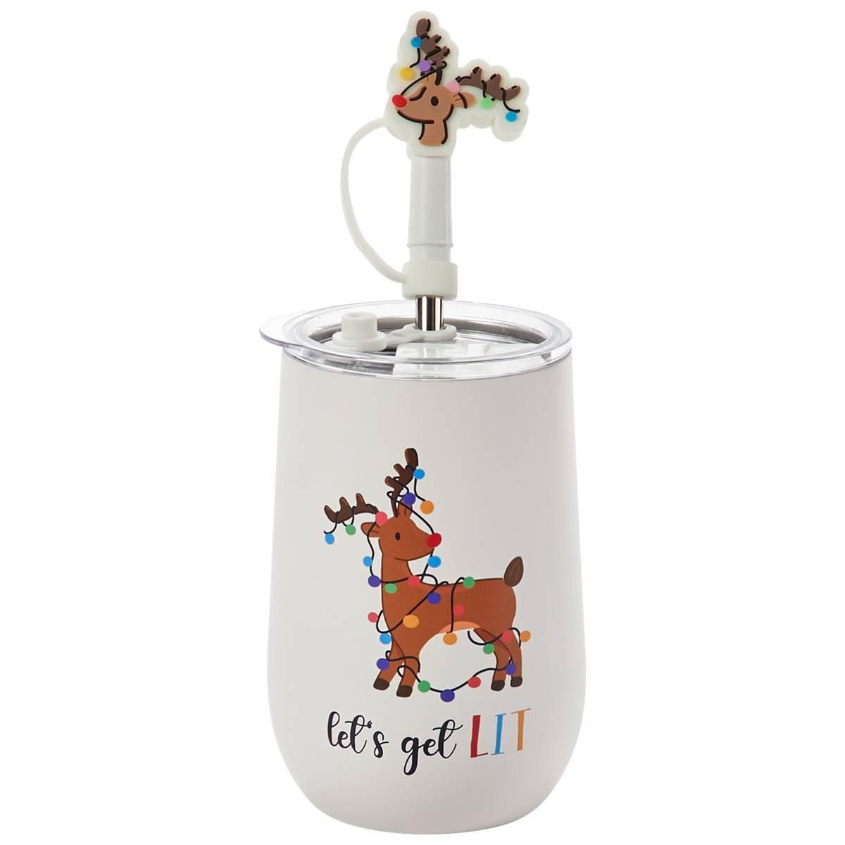 Click here for Home Essentials Rudolph Get Lit Wine Tumbler prices