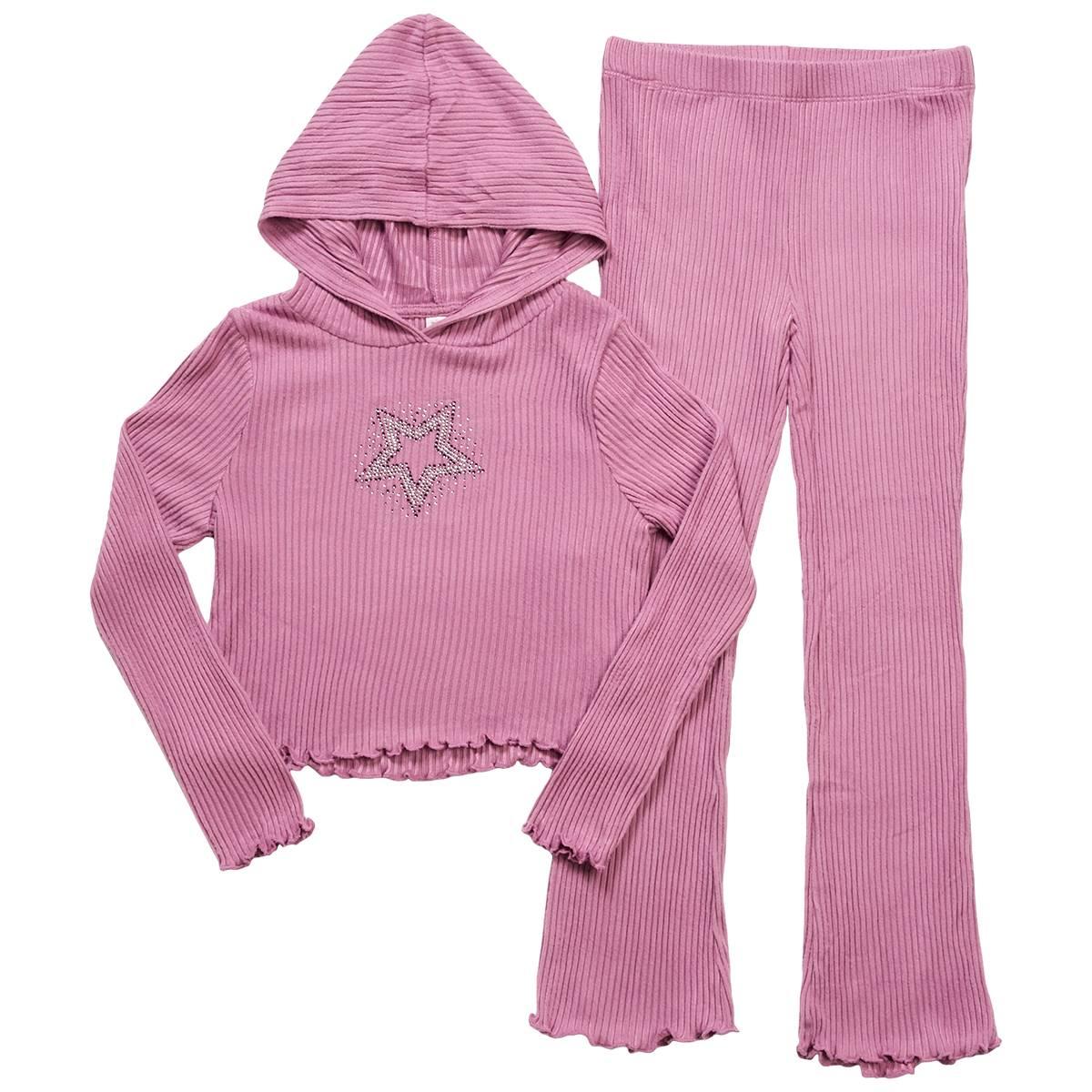 Click here for Girls (7-16) Sweet Butterfly(R) Star Rib Hooded To... prices