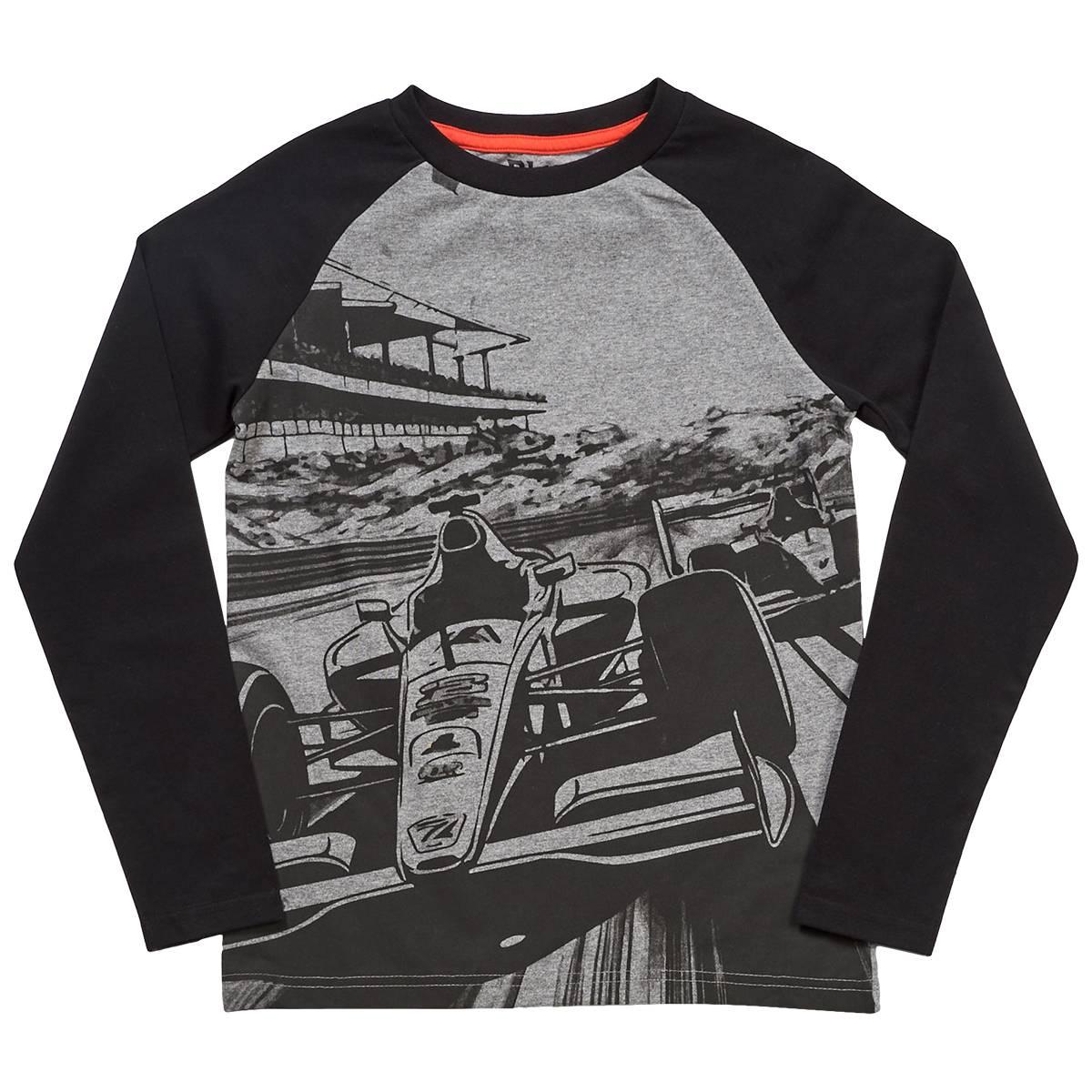 Click here for Boys (8-16) Blue Heritage Long Sleeve Race Track T... prices