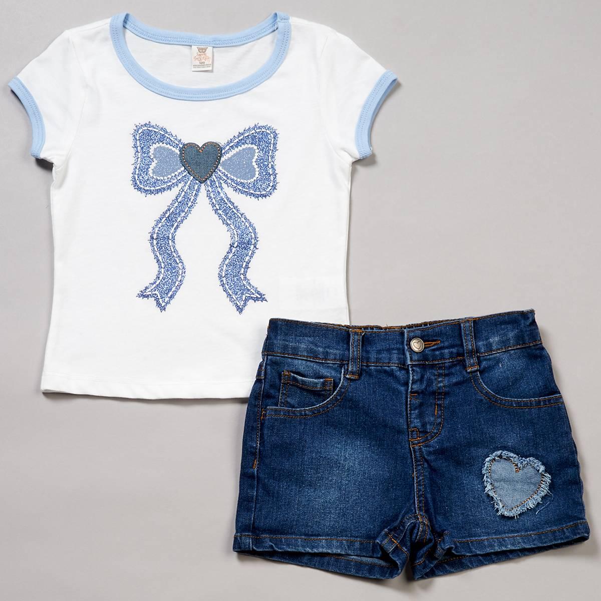 Click here for Girls (4-6x) Sweet Butterfly(R) Bow Graphic Top w/... prices
