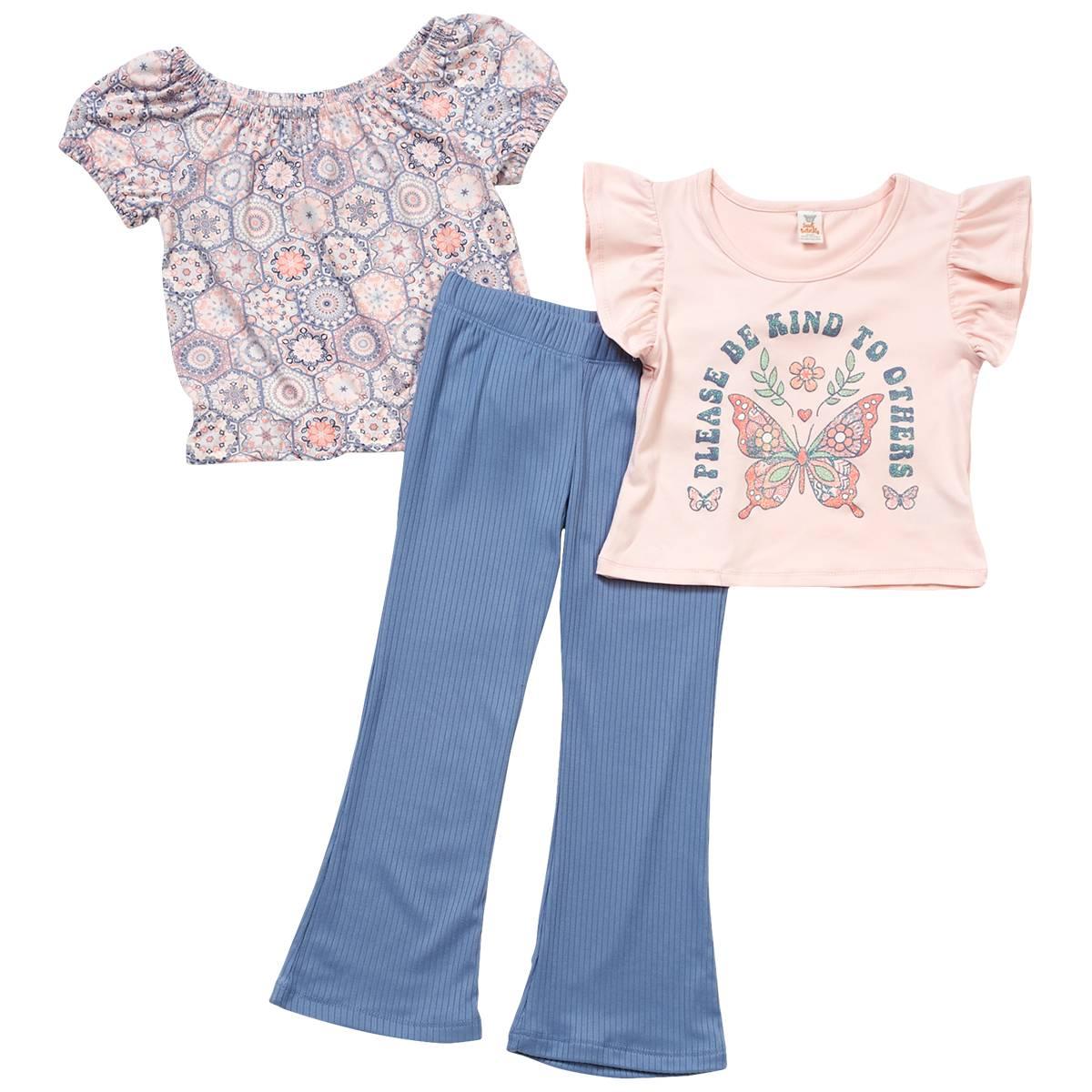 Click here for Girls (4-6x) Sweet Butterfly(R) 3pc. Be Kind Flare... prices