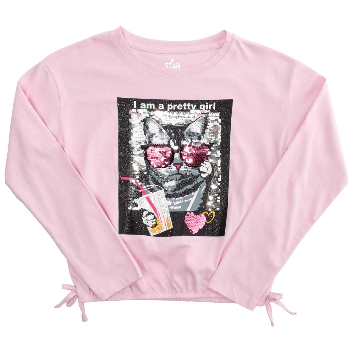 Click here for Girls (7-16) Star Ride(R) Long Sleeve Flip Sequin... prices