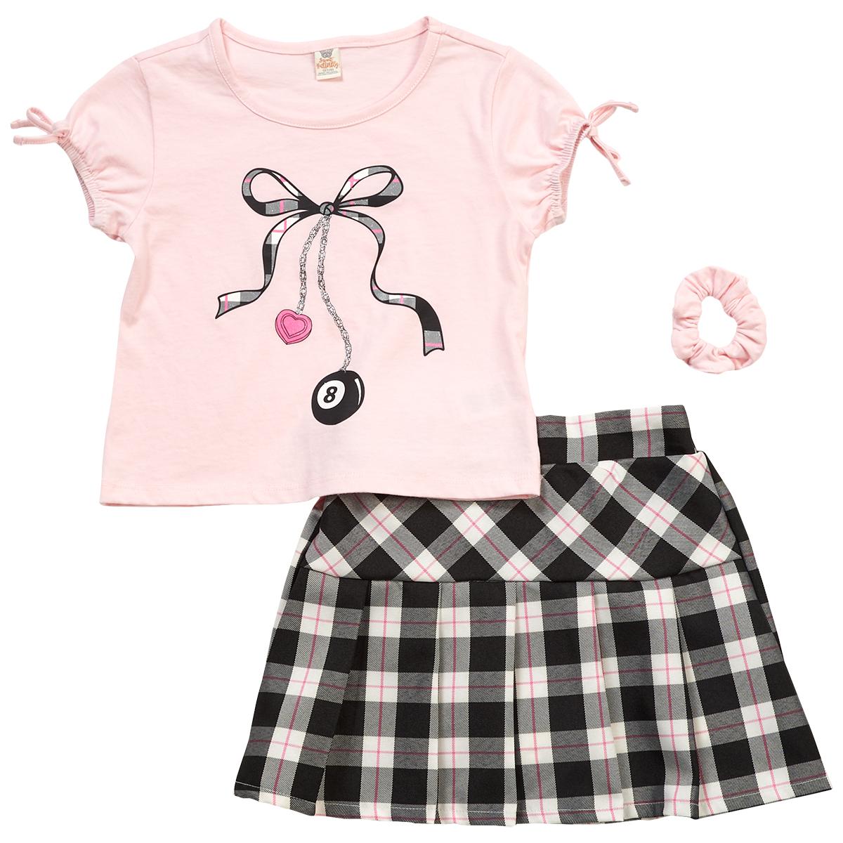 Click here for Girls (7-16) Sweet Butterfly 8 Ball Tee/Plaid Skir... prices