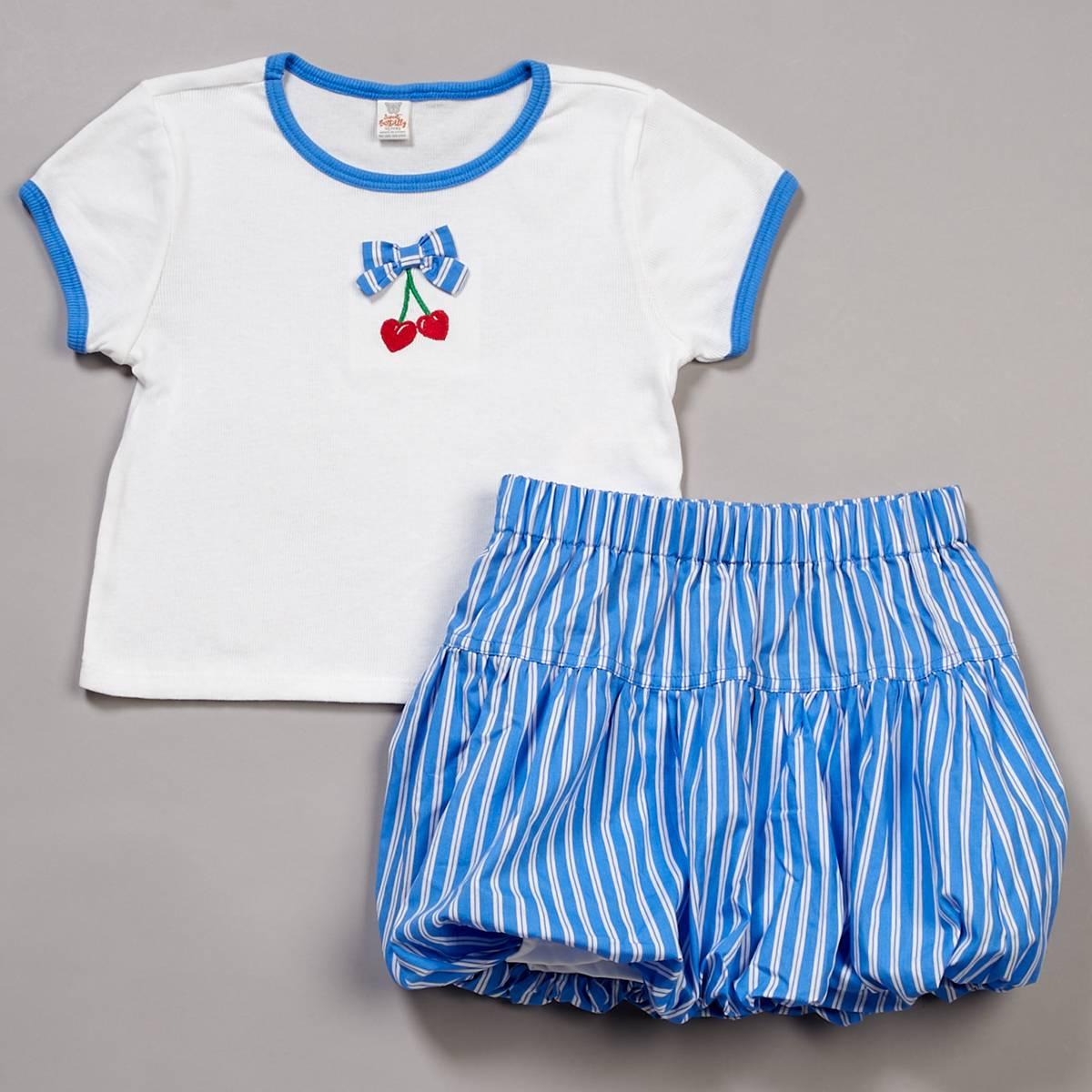Click here for Girls (7-16) Sweet Butterfly(R) Cherry Tee & Strip... prices