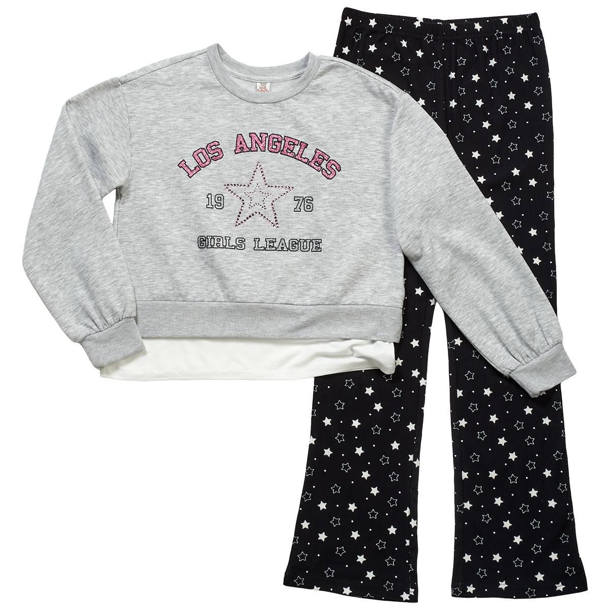 Click here for Girls (4-6x) Sweet Butterfly(R) LA Fleece Top & St... prices