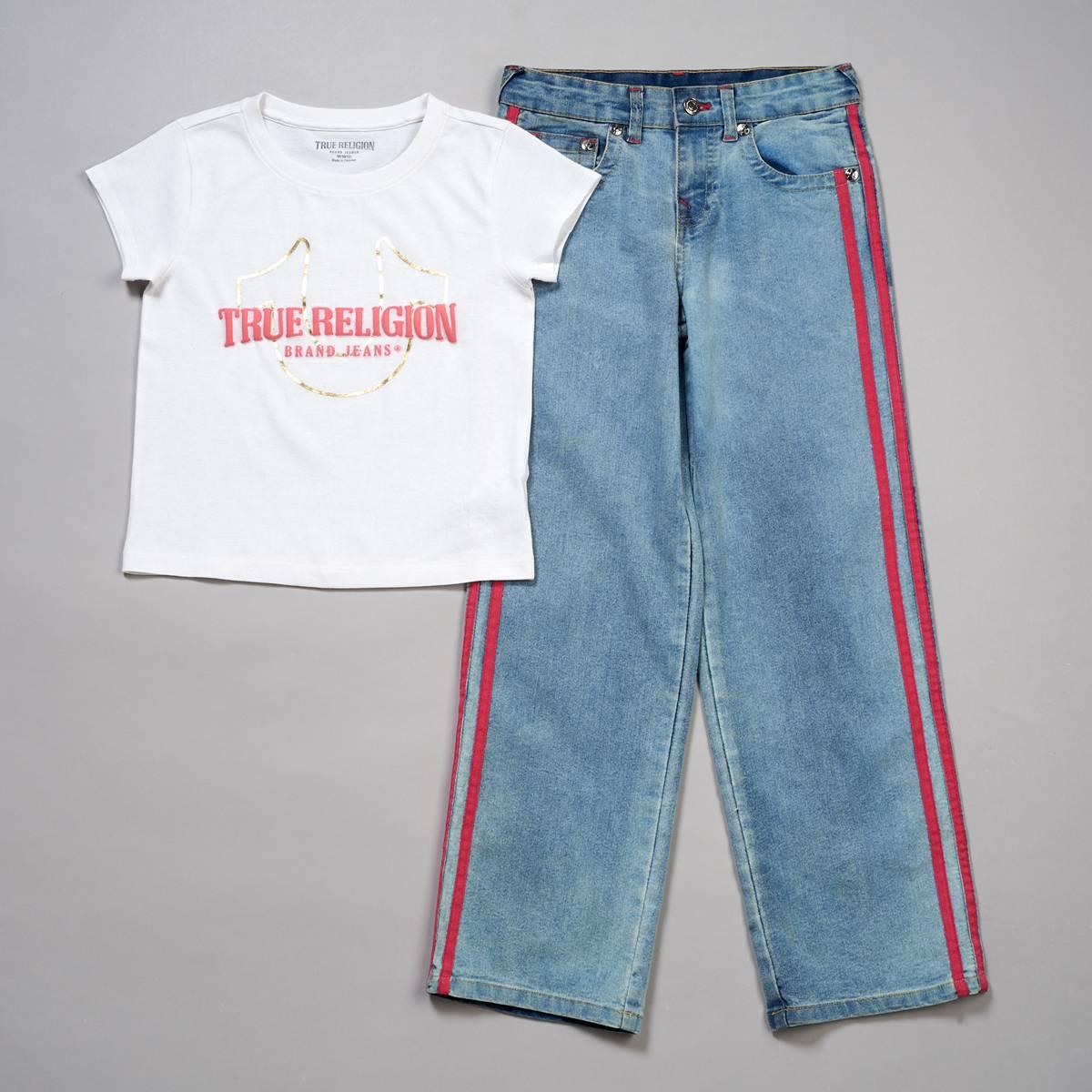 Click here for Girls(7-16) True Religion Short Sleeve Logo Tee w/... prices