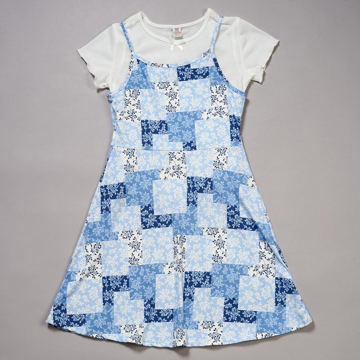 Click here for Girls (7-16) Sweet Butterfly(R) Rib Top w/ Patchwo... prices