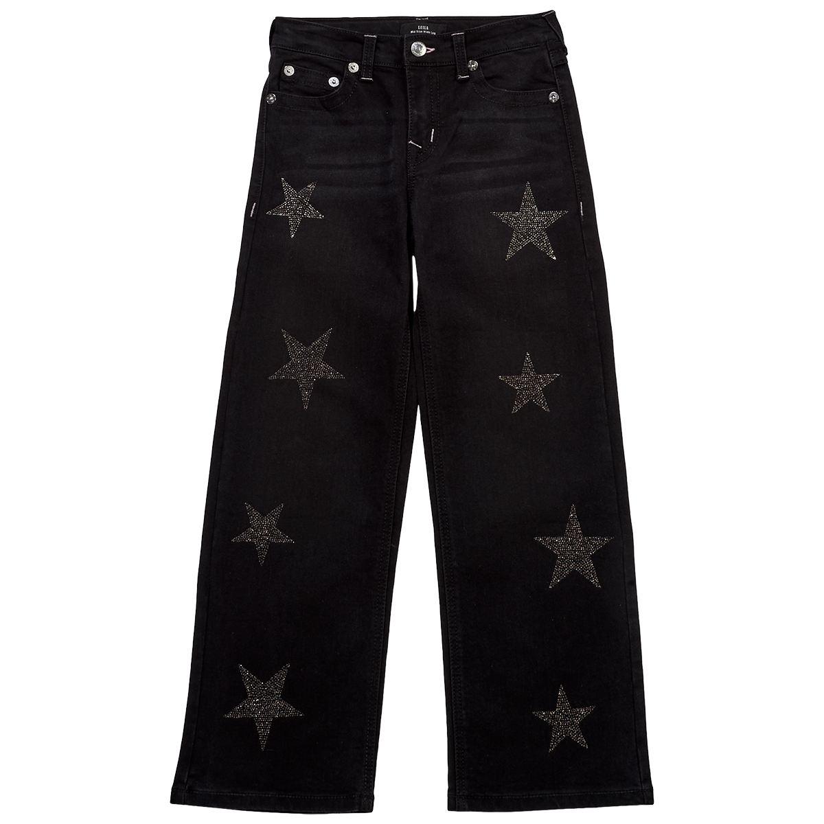 Click here for Girls (7-16) True Religion Wide Leg Rhinestone Sta... prices