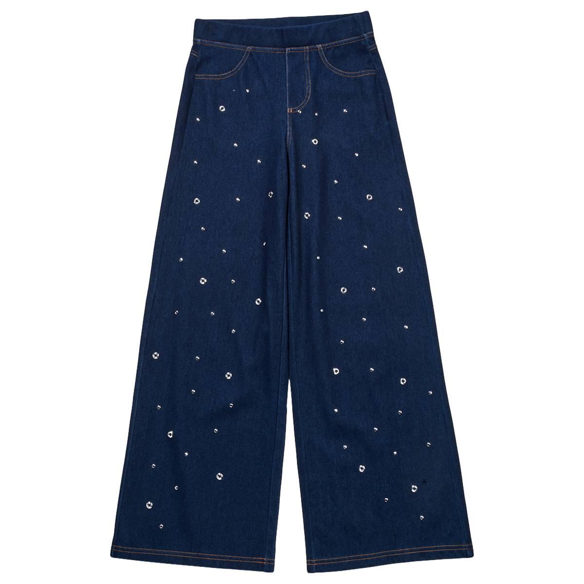Click here for Girls (7-16) Star Ride(R) Wide Leg Studded Knit De... prices