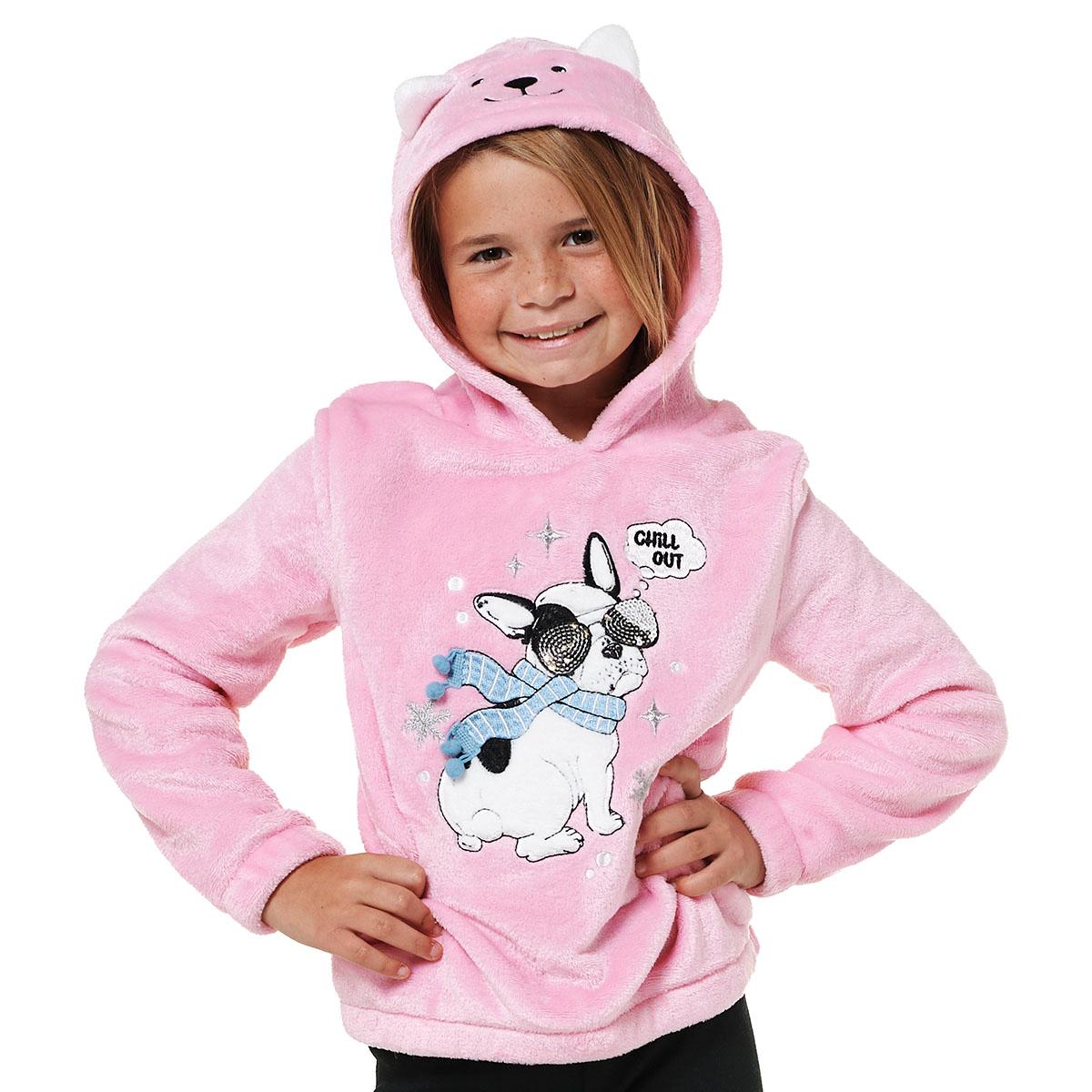 Click here for Girls (4-6x) Star Ride(R) Chill Out Dog Cozy Hoodi... prices