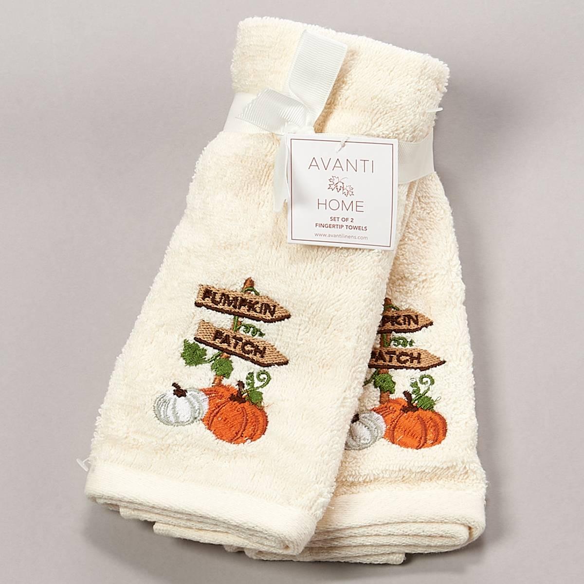 Click here for Avanti Pumpkin Signs 2pk. Fingertip Towel prices