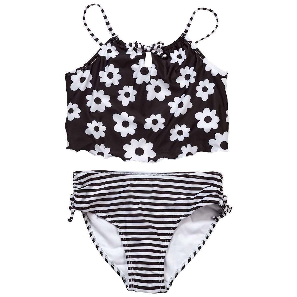 Click here for Girls (7-16) Breaking Waves 2pc. Flower & Stripe S... prices