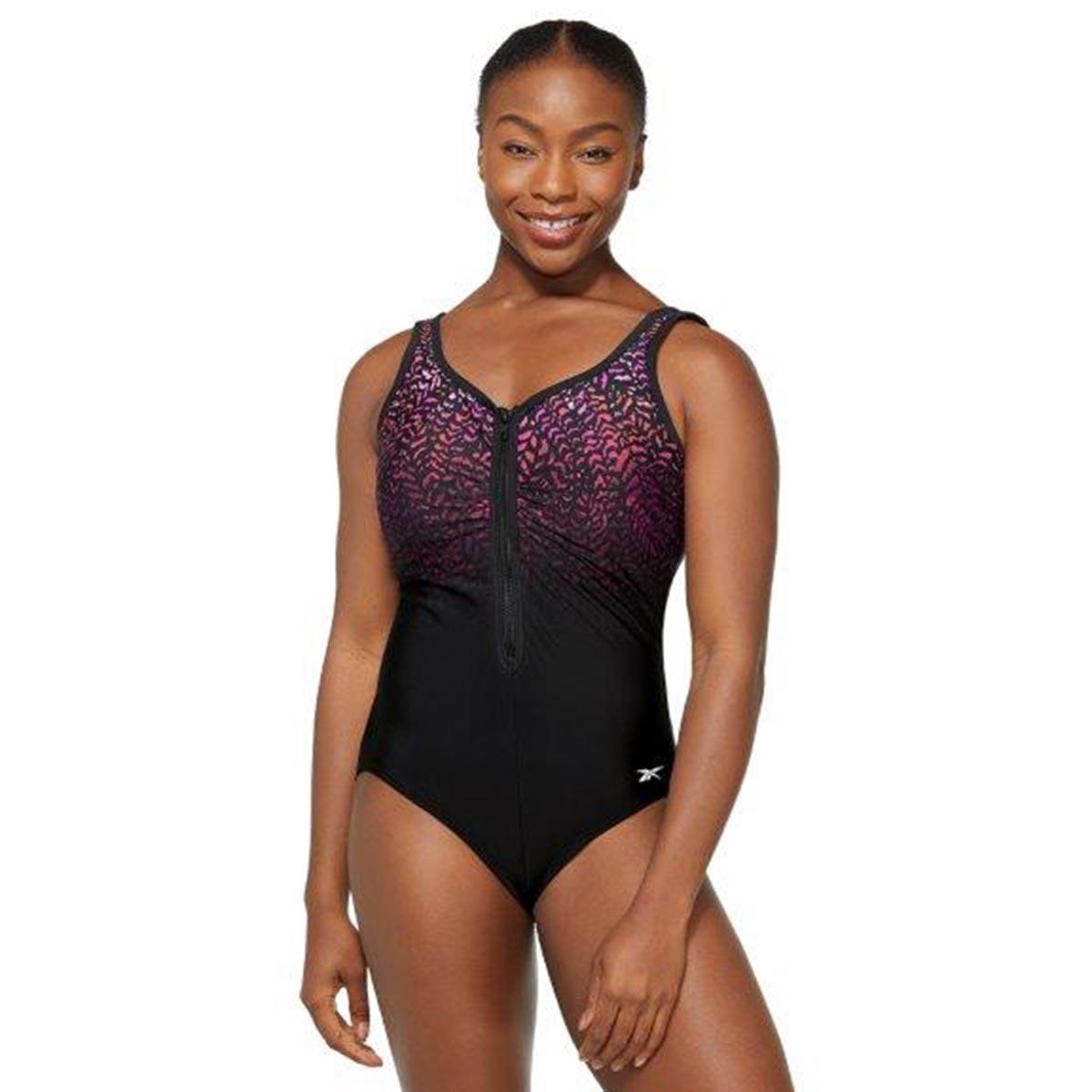 Click here for Womens Reebok Reef Zipper One Piece Swimsuit prices