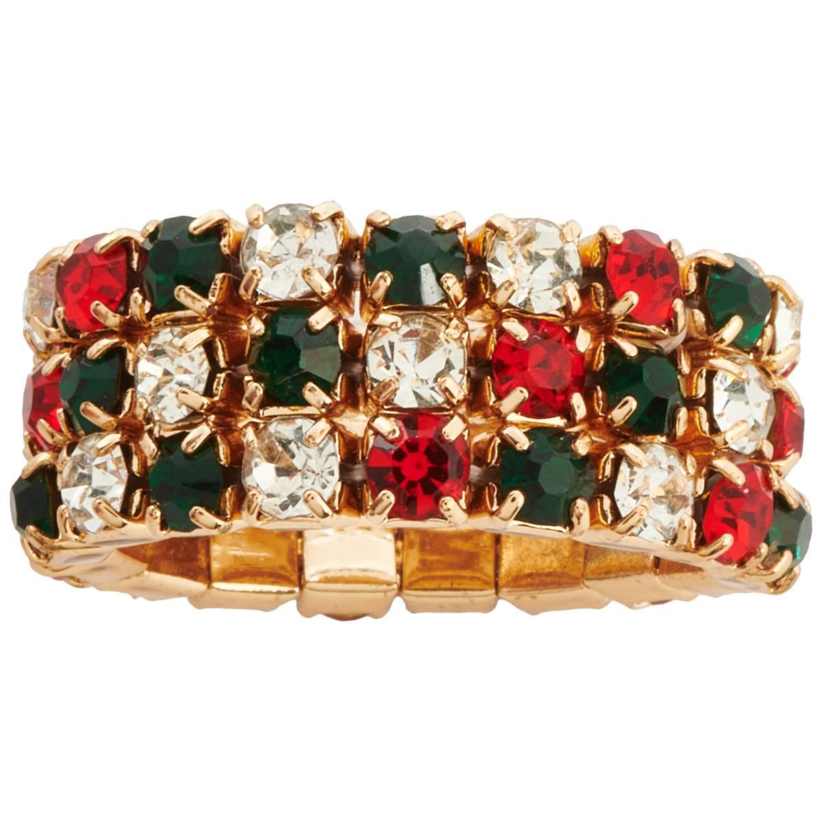 Click here for Rosa Rhinestones Multi Color Stone Stretch Flex Ri... prices