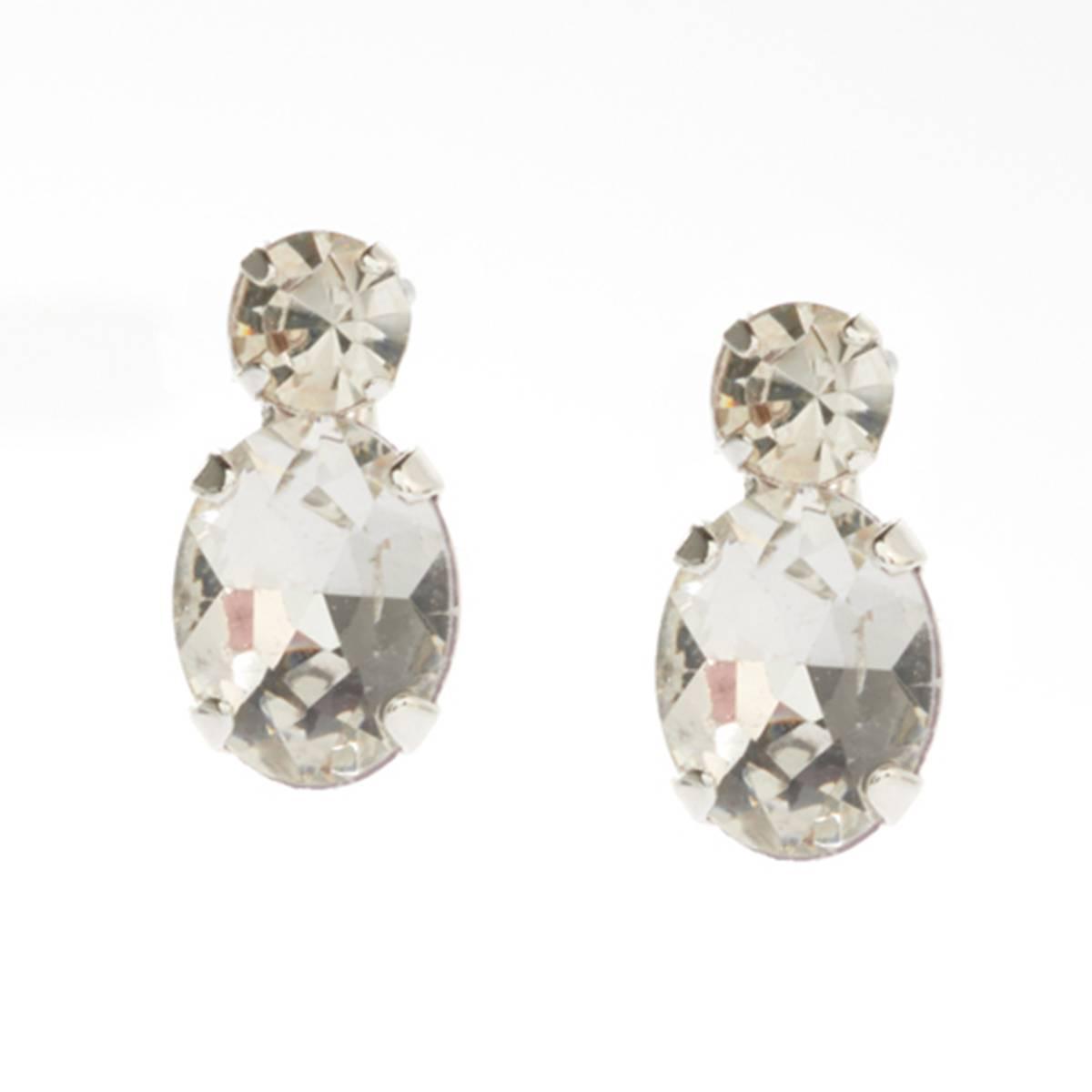 Click here for Rosa Rhinestones Oval Stud Earrings prices