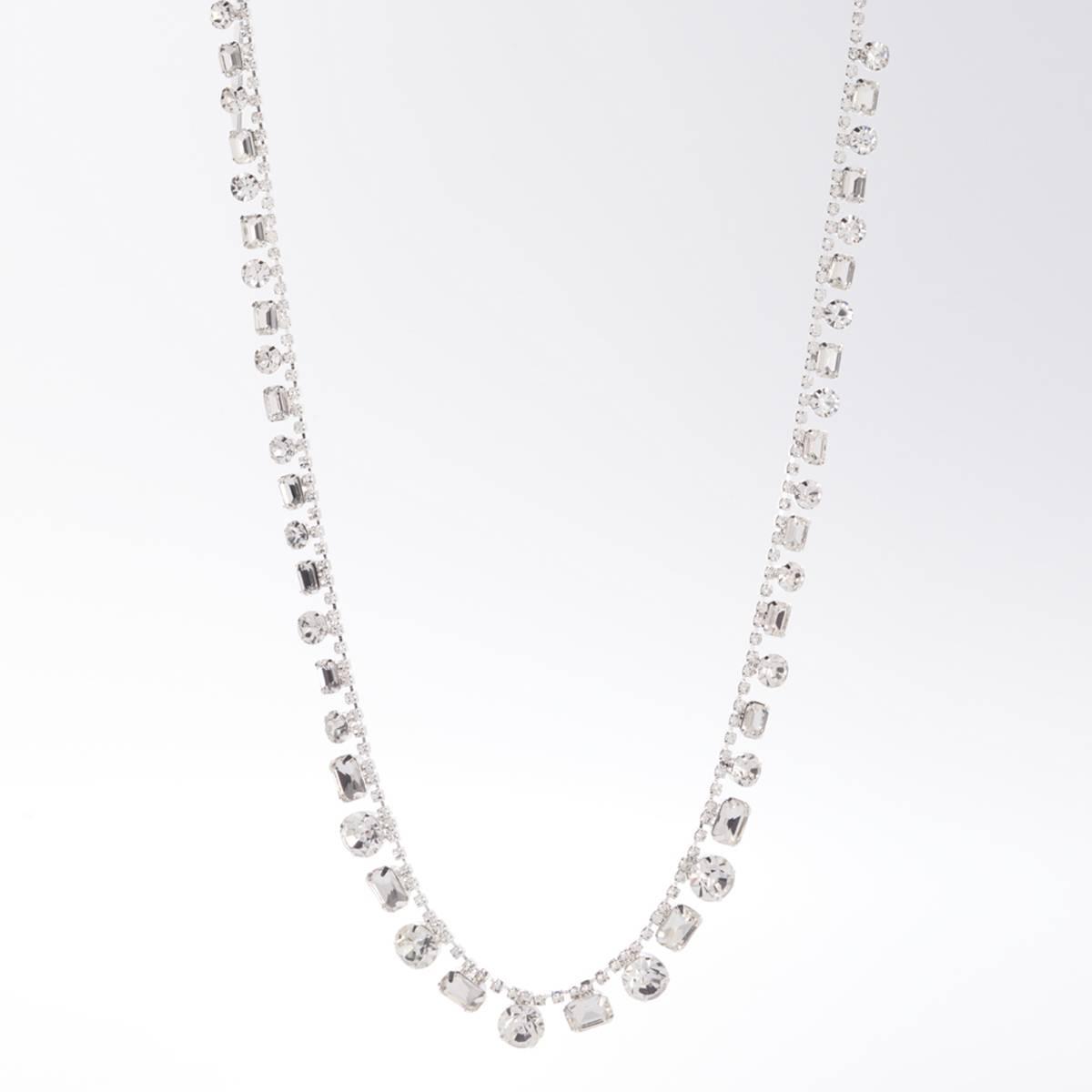 Click here for Rosa Rhinestones Mixed Rhinestone Statement Neckla... prices