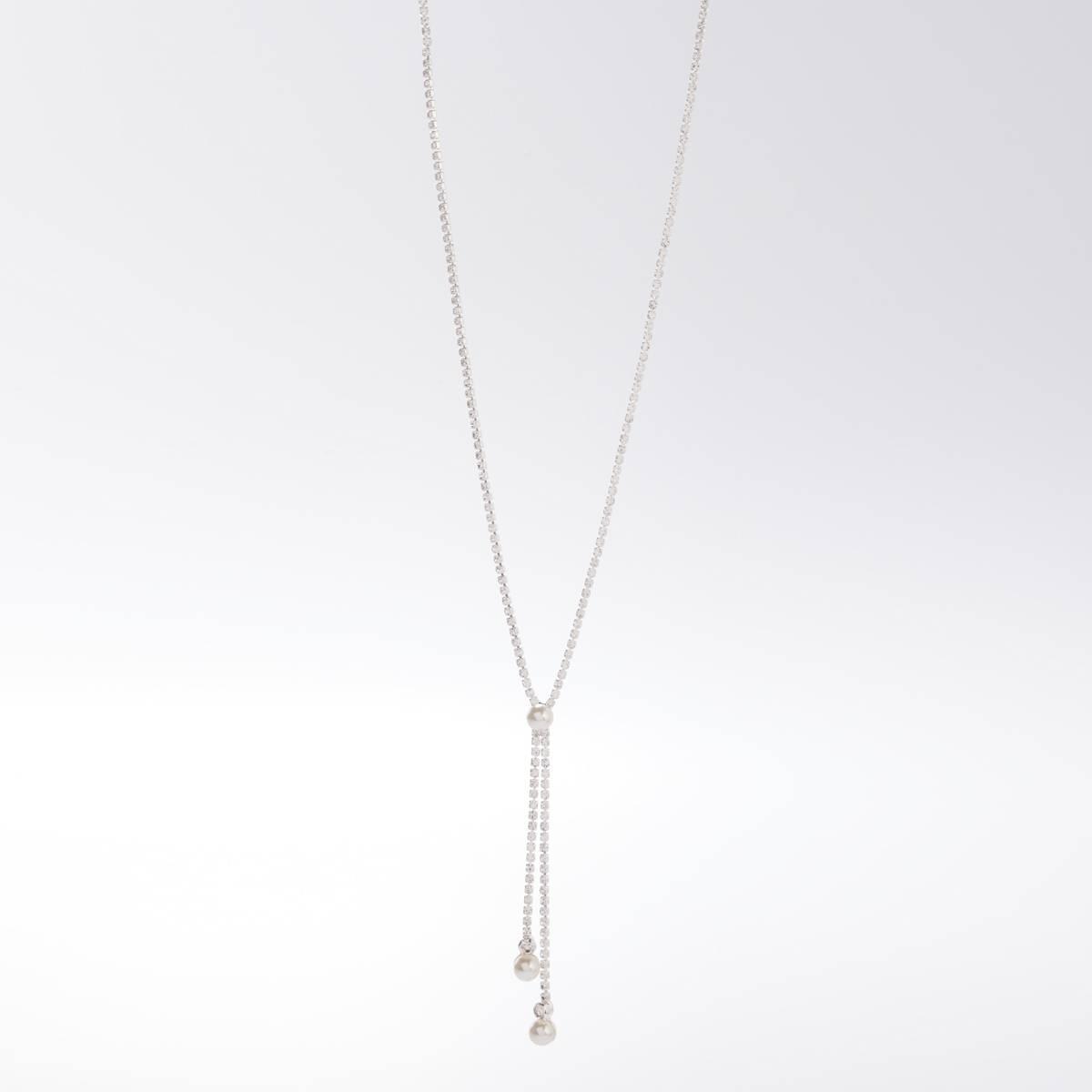 Click here for Rosa Rhinestones Pearl Tassels Lariat Necklace prices