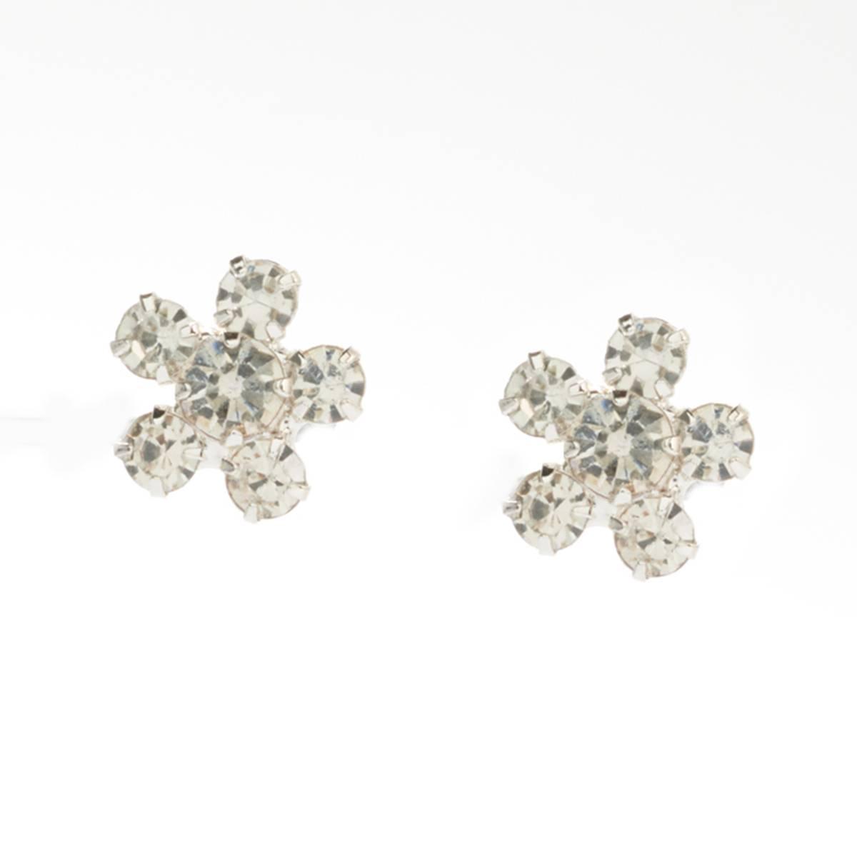 Click here for Rosa Rhinestones Flower Stud Earrings prices