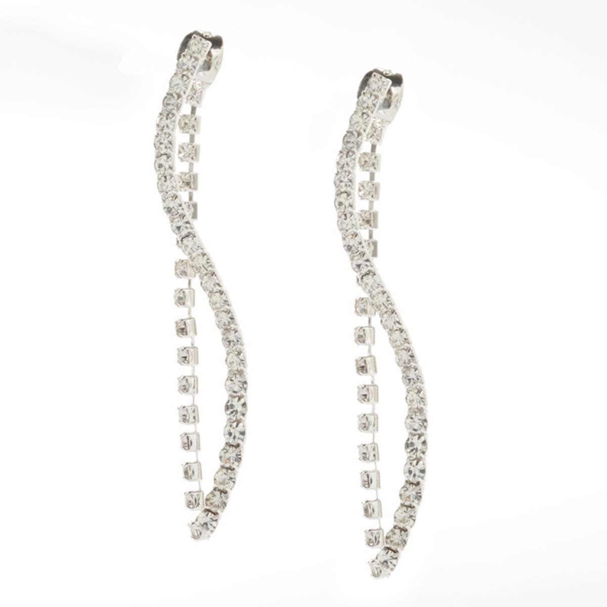 Click here for Rosa Rhinestones Crystal Twist Earrings prices