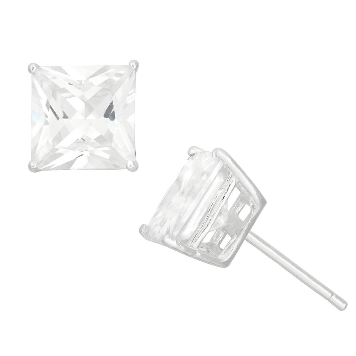 Click here for Forever New 8mm Square White CZ Stud Earrings prices