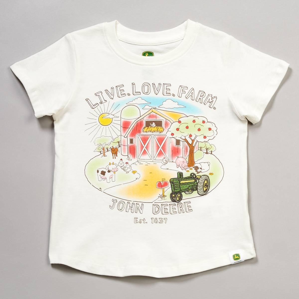Click here for Toddler Girl John Deere Live Love Farm Short Sleev... prices
