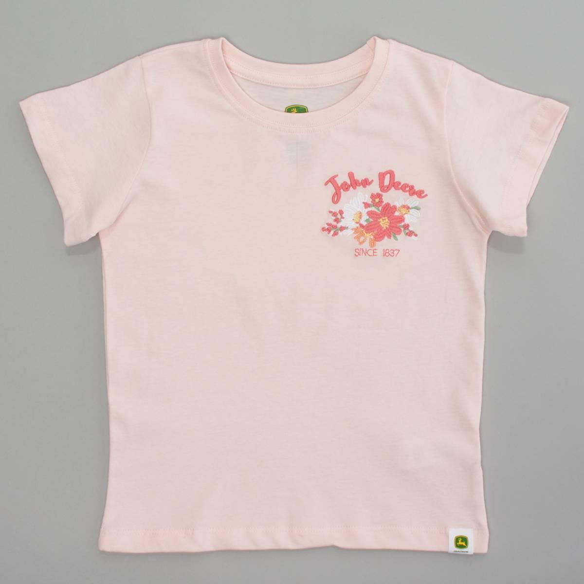 Click here for Toddler Girl John Deere Embroidered Short Sleeve T... prices