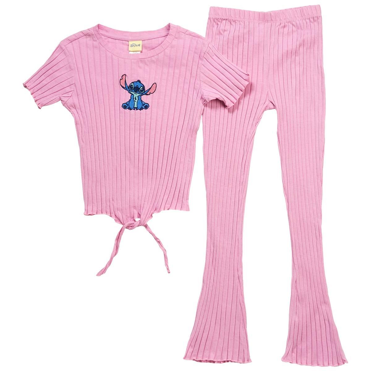 Click here for Girls (4-6x) Disney Lilo & Stitch Rib Flare Top &... prices