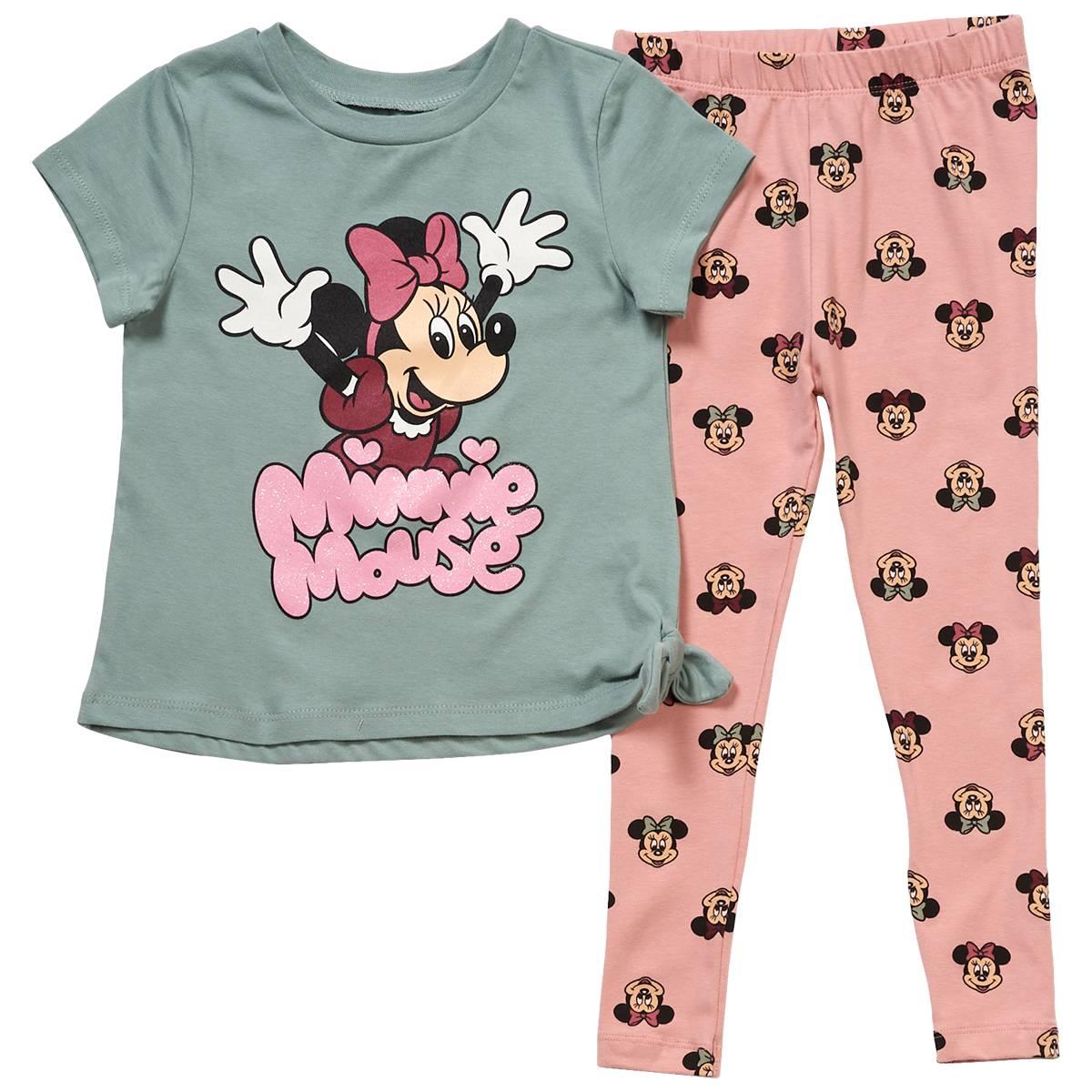 Click here for Girls (4-6x) Disney Minnie Short Sleeve Tee & Legg... prices