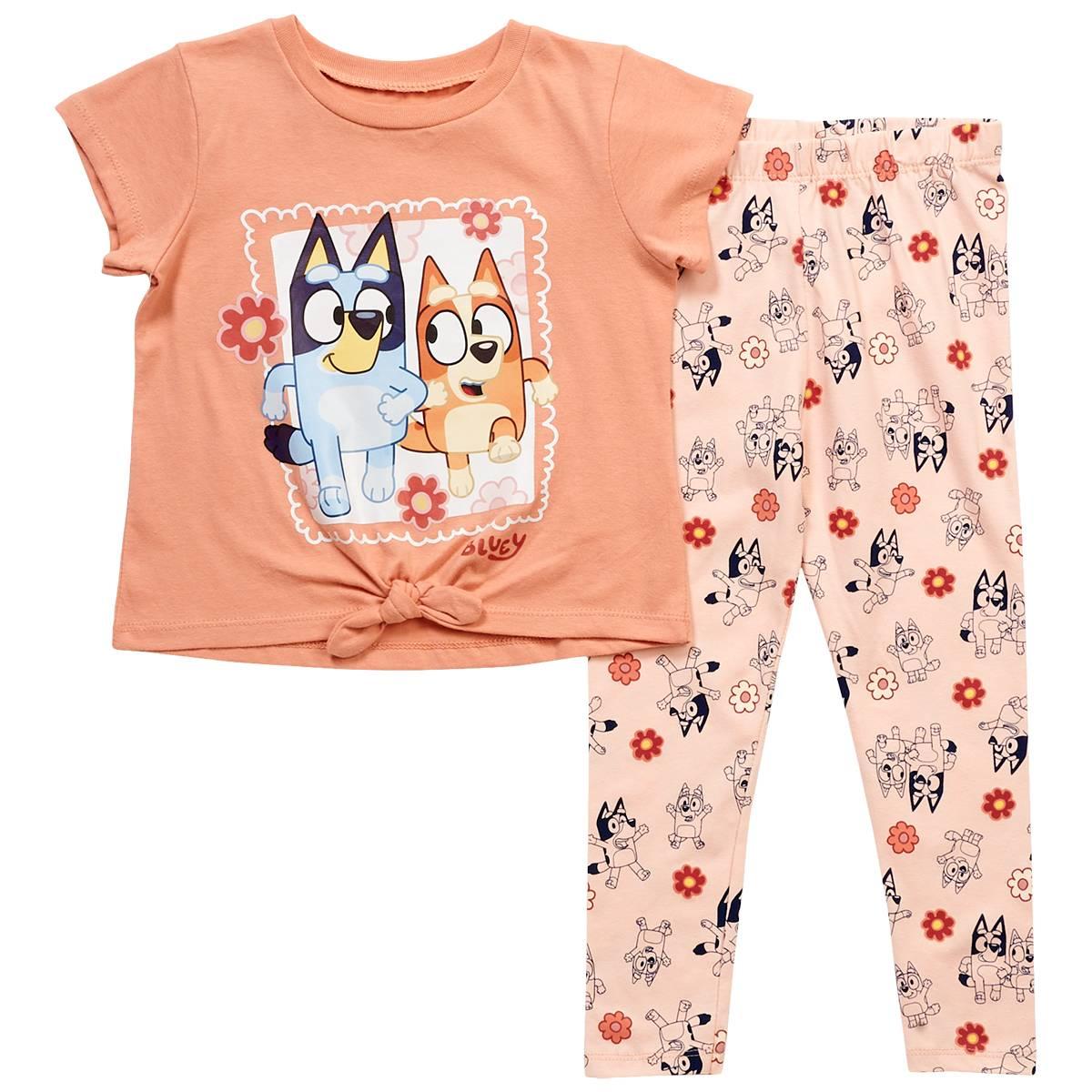 Click here for Girls (4-6x) Bluey Short Sleeve Floral Frolic Top... prices