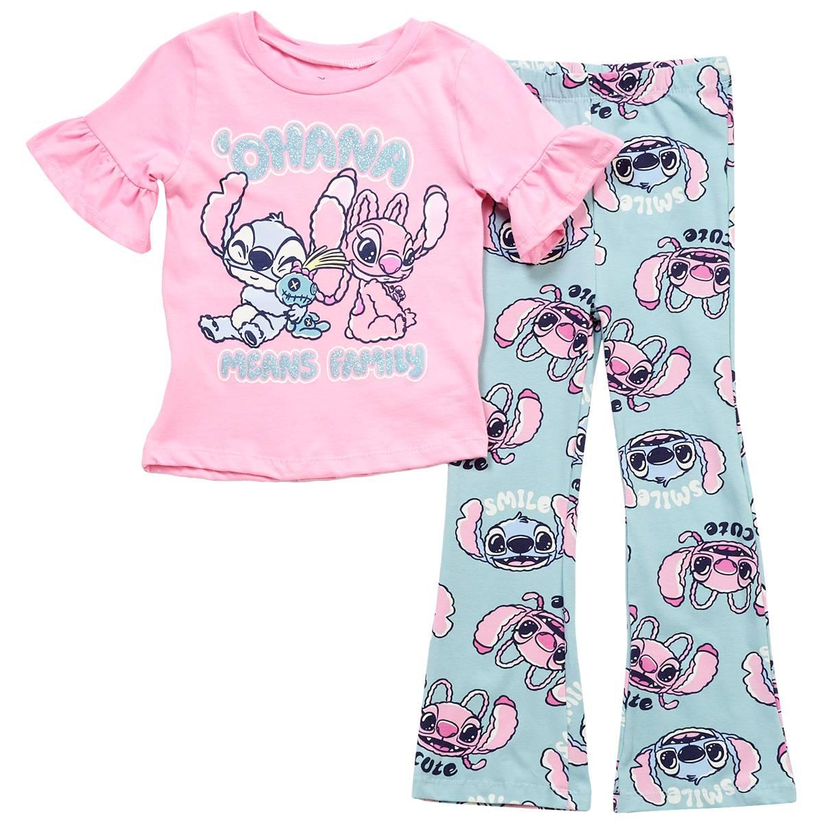 Click here for Girls (4-6x) Disney Stitch Short Sleeve Ohana Tee... prices