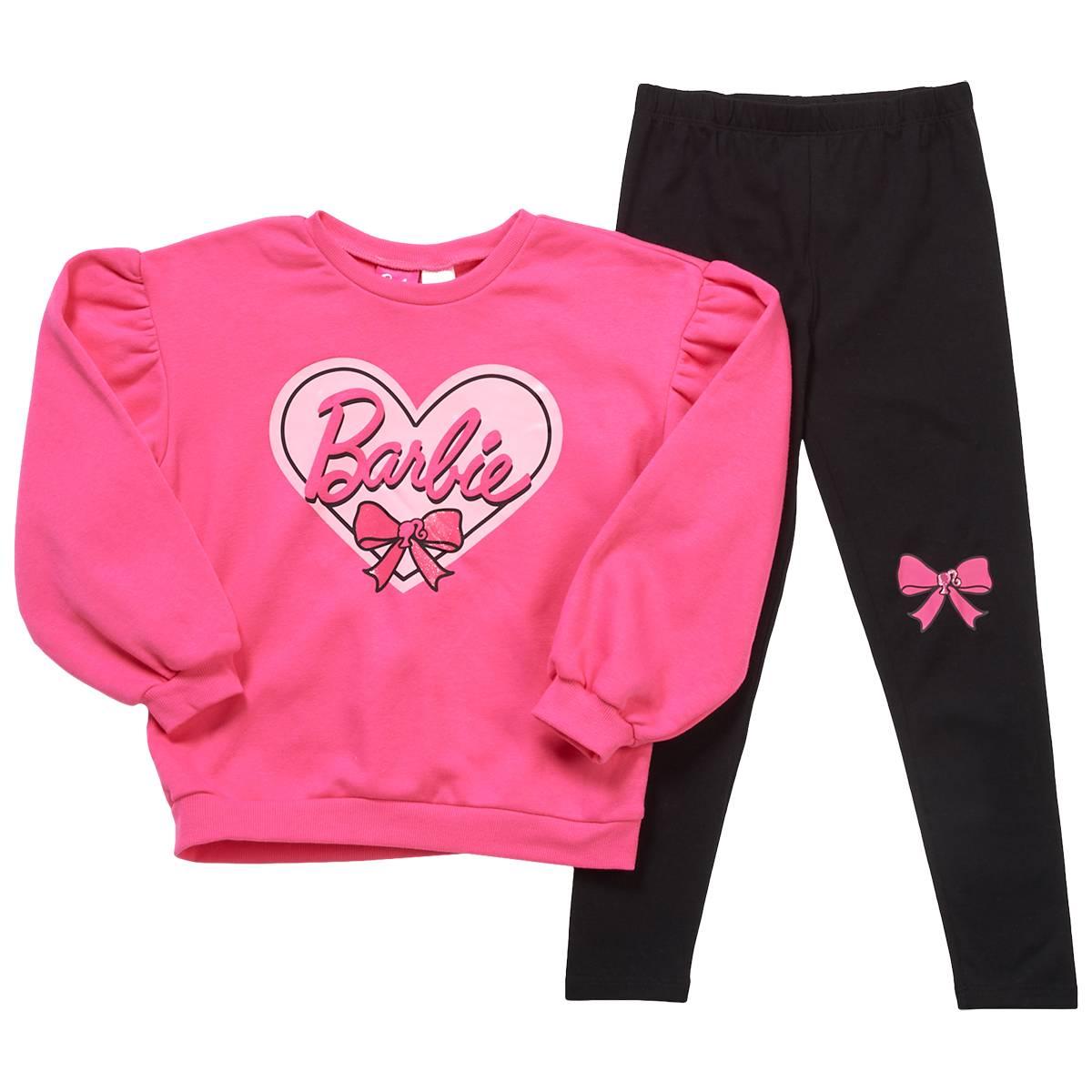Click here for Girls (4-6x) Barbie(R) Puff Sleeve Top and Legging... prices