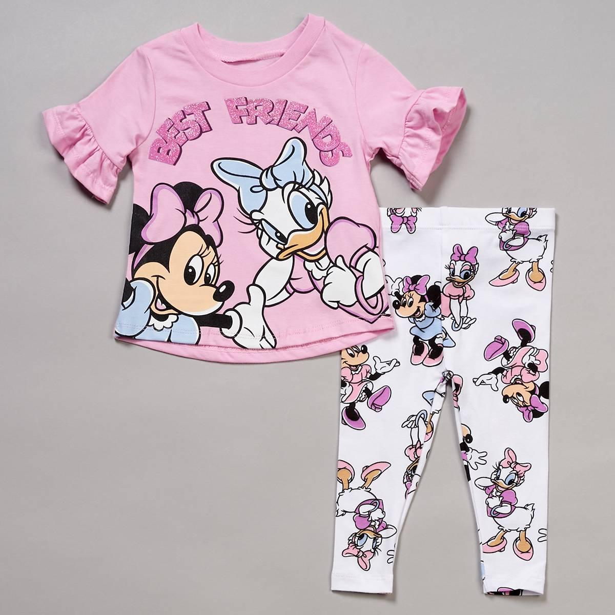 Click here for Baby Girl (12-24M) Disney Minnie & Daisy Top & Leg... prices