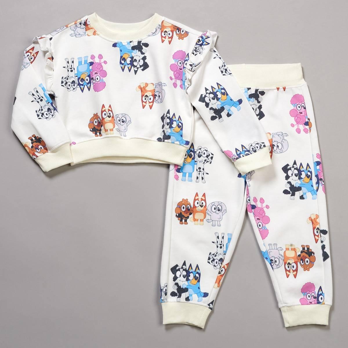 Click here for Baby Girl (12-24M) Bluey & Friends Sweatshirt & Jo... prices