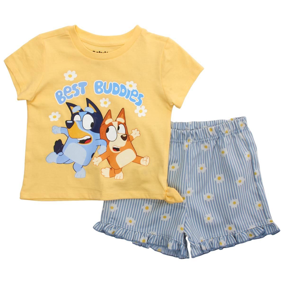 Click here for Toddler Girl Bluey Best Buddies Daisy Tee & Shorts... prices