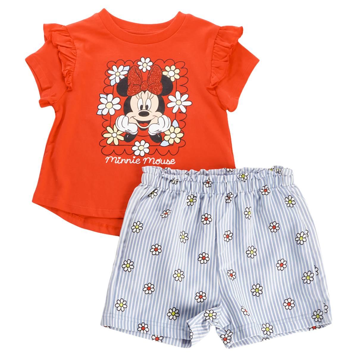 Click here for Toddler Girl Disney Minnie Mouse Stripe/Floral Sho... prices