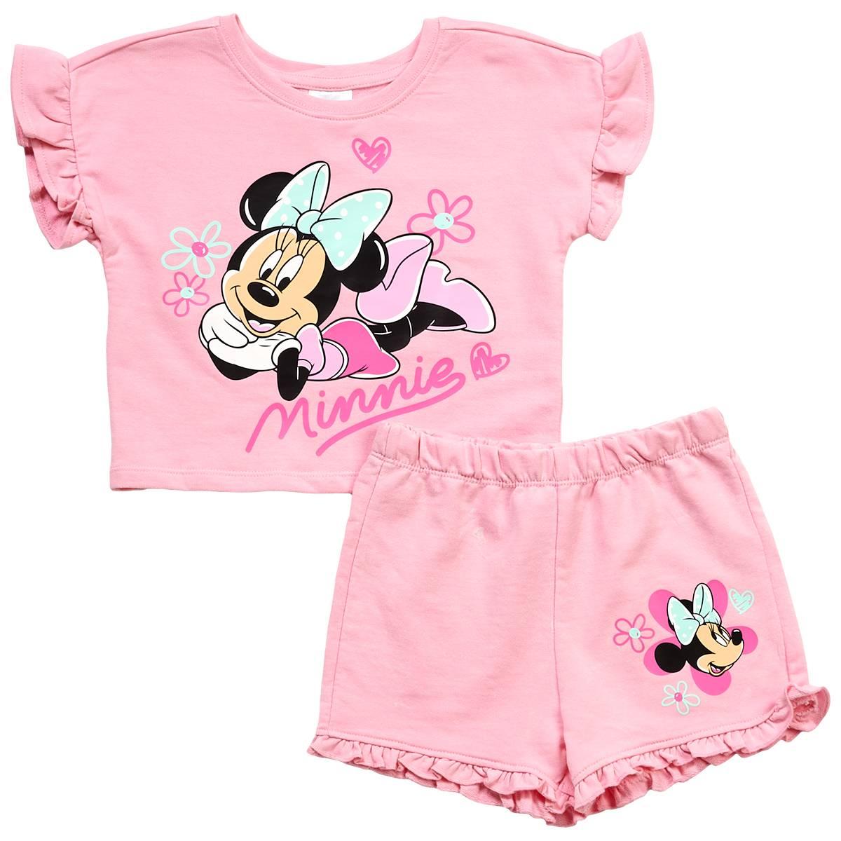Click here for Toddler Girl Disney Minnie Hearts Shorts Set prices