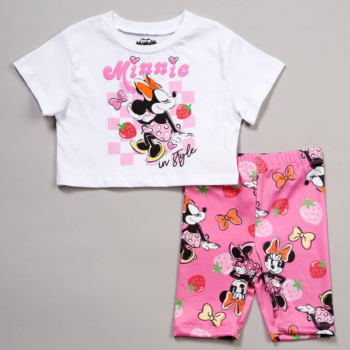 Click here for Toddler Girl Disney Minnie In Style Tee & Bike Sho... prices