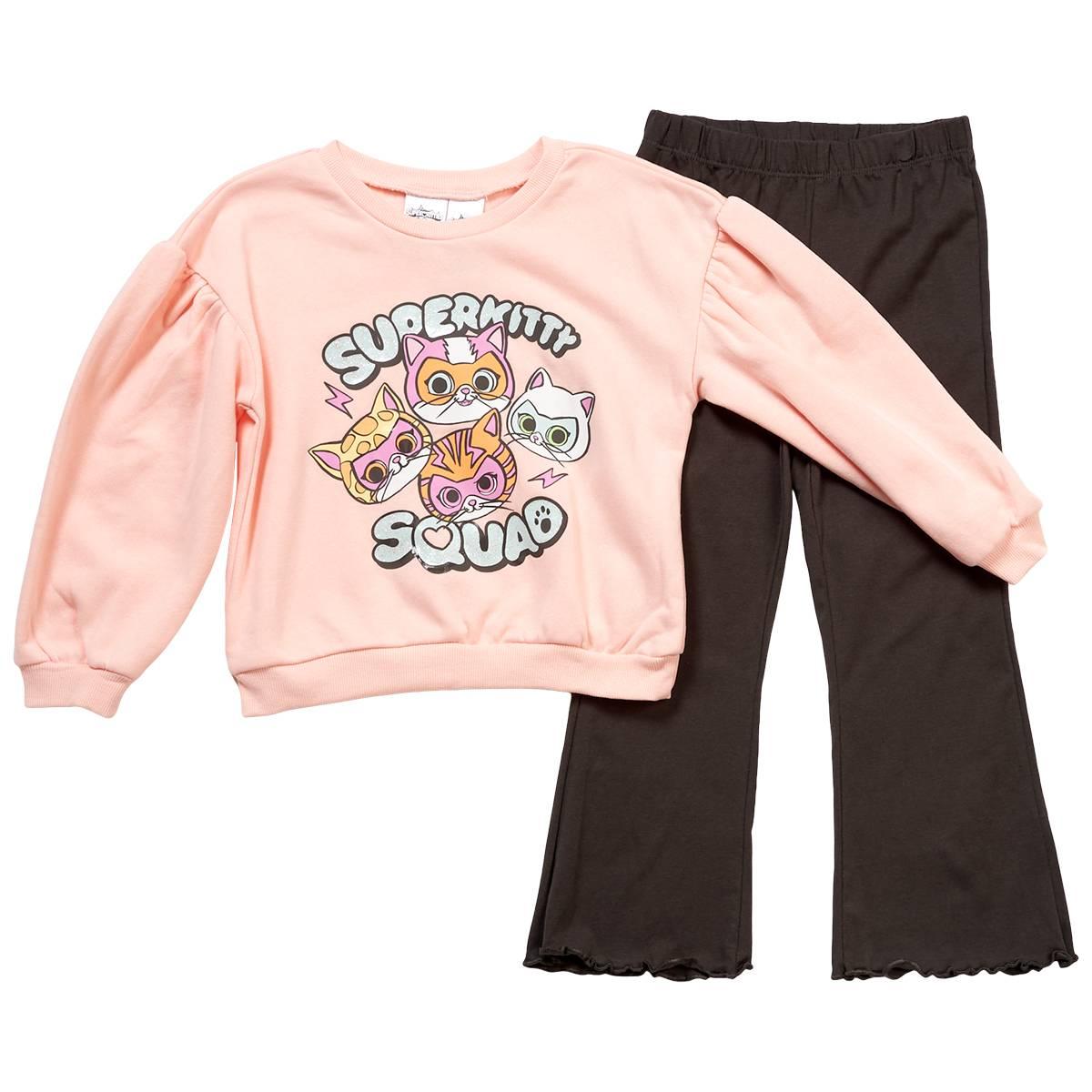 Click here for Toddler Girl Super Kitties Sweatshirt & Leggings S... prices