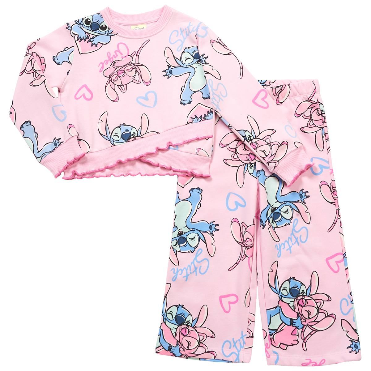 Click here for Toddler Girl Disney Stitch & Angel Crewneck & Swea... prices