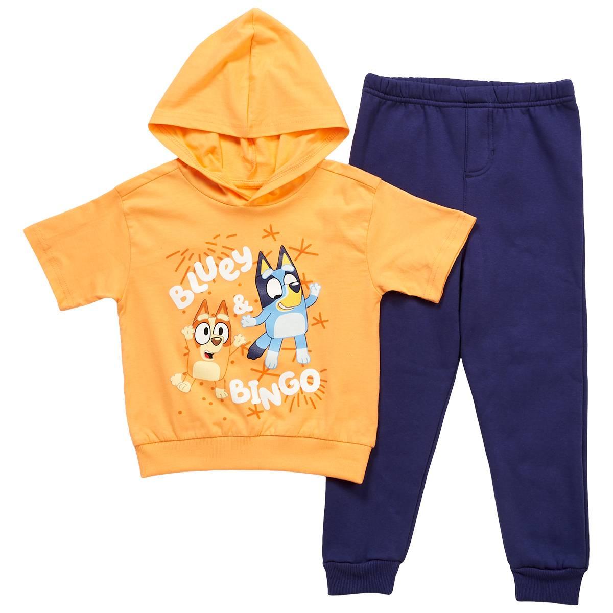 Click here for Toddler Boy Bluey & Bingo Short Sleeve Hooded Top... prices