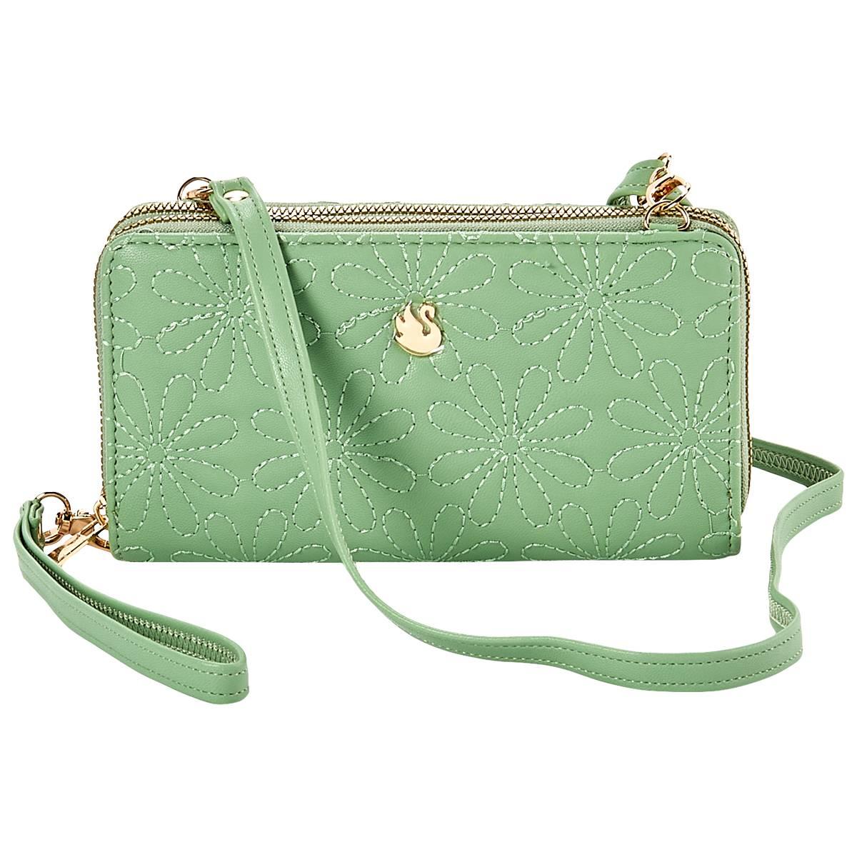Click here for Womens Gloria Vanderbilt Daisy Quilt Crossbody Wal... prices