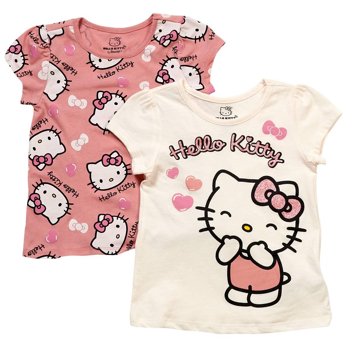 Click here for Girls (4-6x) Hello Kitty(R) 2pk. Short Sleeve Hear... prices