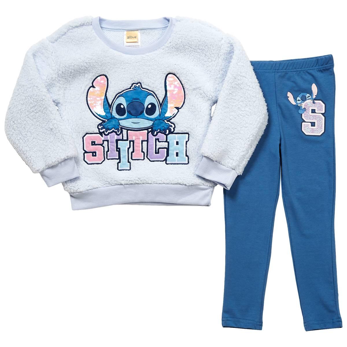 Click here for Girls (4-6x) Disney Stitch Sherpa Sweatshirt & Leg... prices