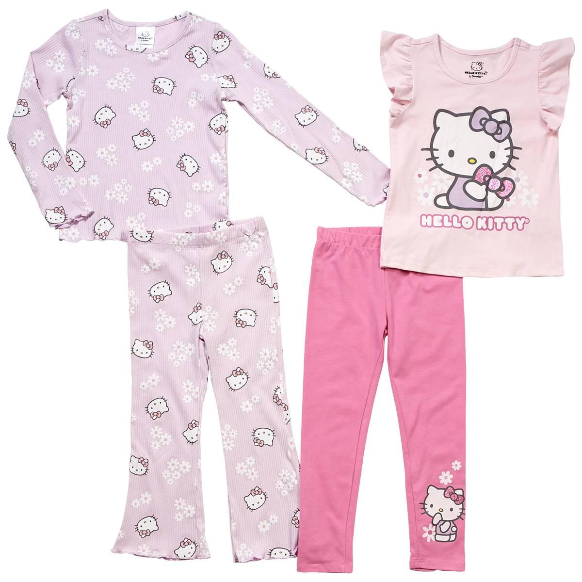 Click here for Girls (4-6x) Hello Kitty(R) 4pc. Daisy Tops & Legg... prices