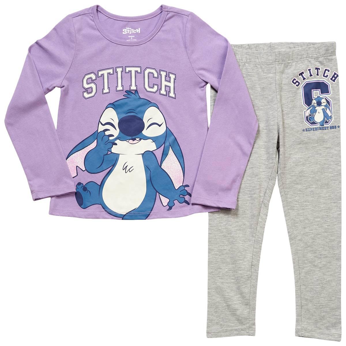 Click here for Girls (4-6x) Disney Stitch Long Sleeve Shimmer Tee... prices